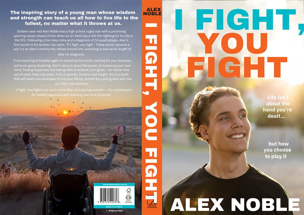 Alex Noble Lauches His Book: I Fight, You Fight.